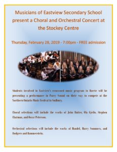 Musicians of Eastview Secondary School - The Stockey Centre